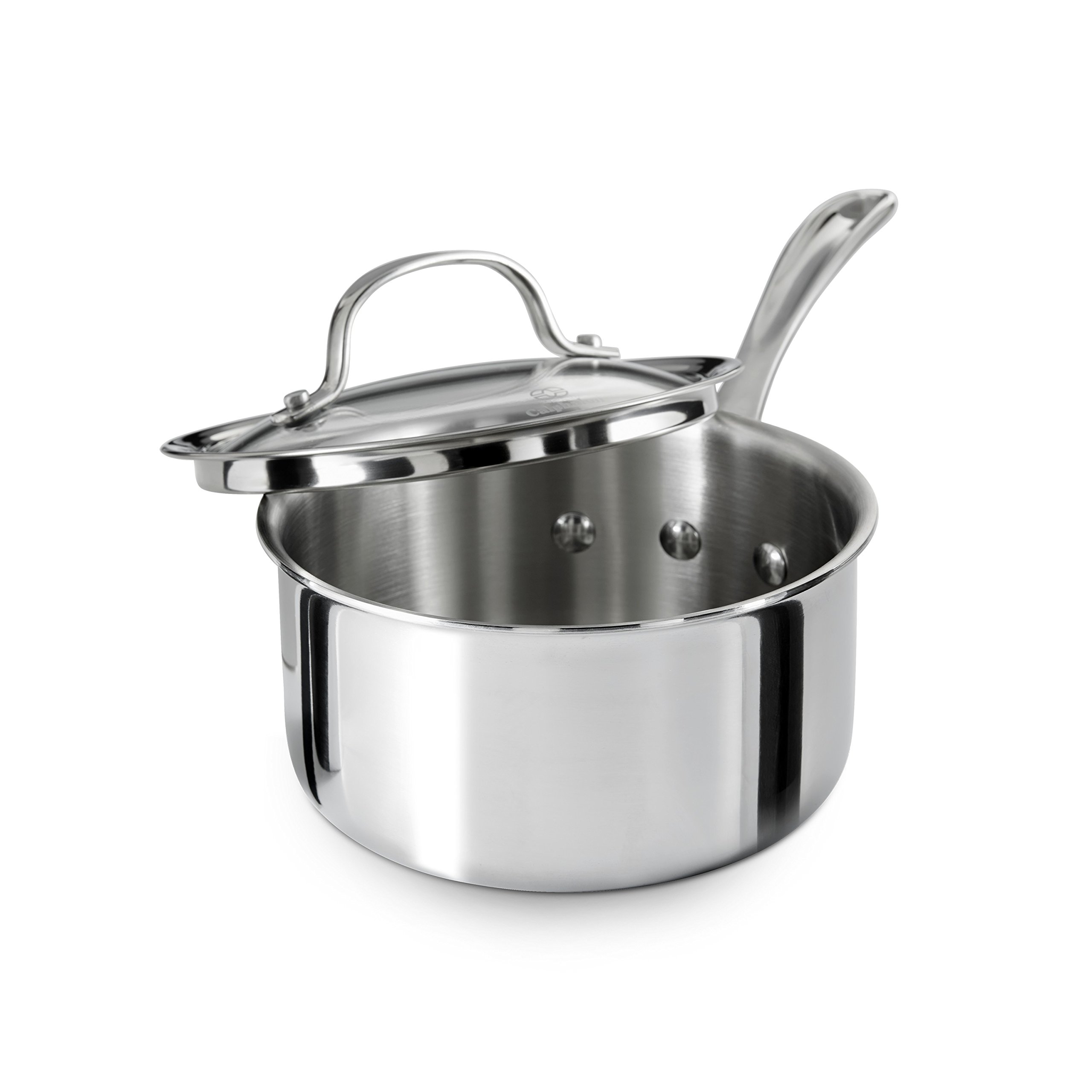 Calphalon Tri-Ply Stainless Steel 1-1/2-Quart Sauce Pan with Cover