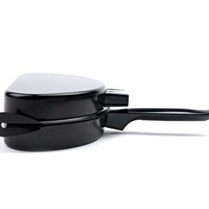 Fox Run Non-Stick Omelette Pan with Egg Poacher Set, 11.25 x 9.5 x 2.5 inches, Metallic