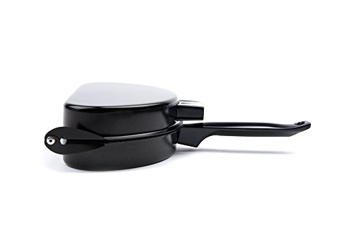 Fox Run Non-Stick Omelette Pan with Egg Poacher Set, 11.25 x 9.5 x 2.5 inches, Metallic