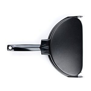 Fox Run Non-Stick Omelette Pan with Egg Poacher Set, 11.25 x 9.5 x 2.5 inches, Metallic