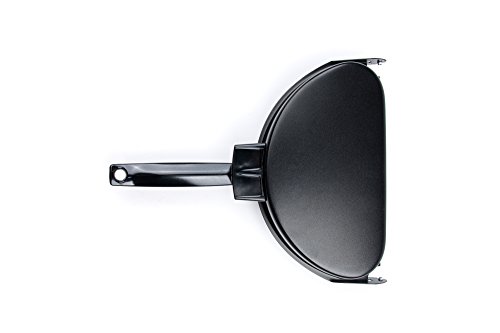 Fox Run Non-Stick Omelette Pan with Egg Poacher Set, 11.25 x 9.5 x 2.5 inches, Metallic