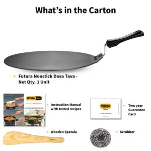 FUTURA - DT30 Futura DT-30 Dosa Tava Nonstick indian, 12-inch, Black