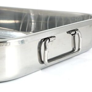 ExcelSteel 591 Roasting Pan, Stainless