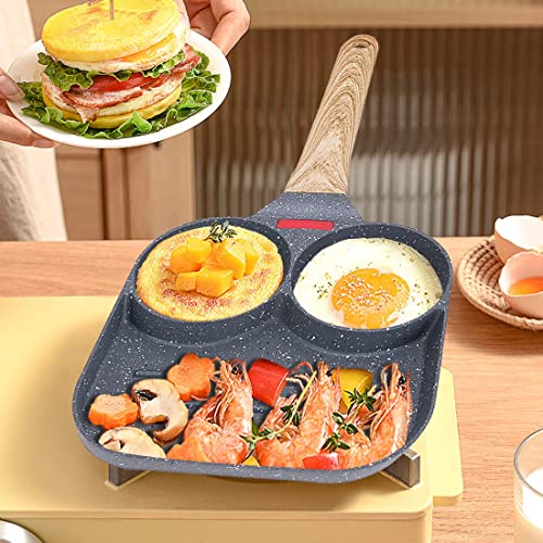 Bobikuke Nonstick Aluminum Square Grill Pan, 7.3 inch, Black, Non-stick, Induction Compatible