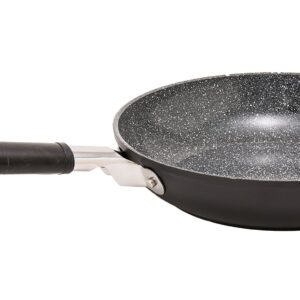 Professional 9.5 Inch Nonstick Frying Pan | Italian Made Ceramic Nonstick Pan by DaTerra Cucina | Sauté Pan, Chefs Pan, Non Stick Skillet Pan for Cooking, Sizzling, Searing, Baking and More