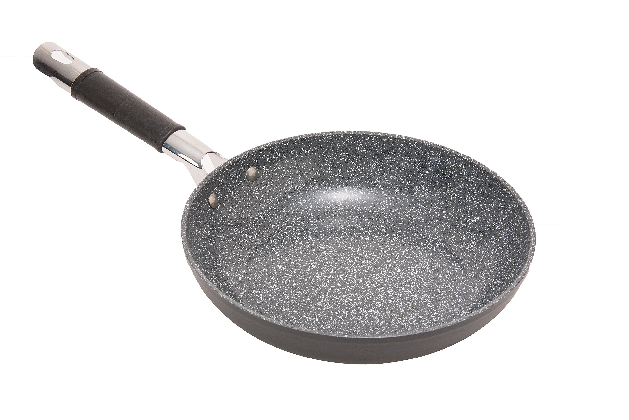 Professional 9.5 Inch Nonstick Frying Pan | Italian Made Ceramic Nonstick Pan by DaTerra Cucina | Sauté Pan, Chefs Pan, Non Stick Skillet Pan for Cooking, Sizzling, Searing, Baking and More