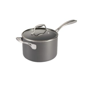 tramontina covered sauce pan hard anodized 4 qt