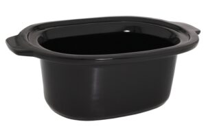 all-clad 1500990903 slow cooker ceramic replacement insert for sd700450, 6.5 quart, black