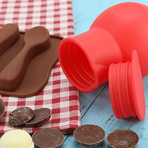 DD-life 3 Pcs Silicone Chocolate Melting Pot, Butter Sauce Milk Microwave Baking Pouring Tool (Black)