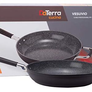 DaTerra Cucina Professional 13 Inch Nonstick Frying Pan | Italian Made Ceramic Nonstick Pan Sauté Pan, Chefs Pan, Non Stick Skillet Pan for Cooking, Sizzling, Searing, Baking and More