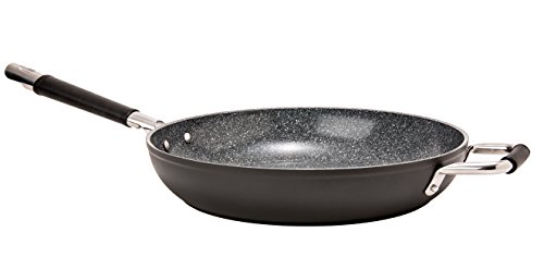 DaTerra Cucina Professional 13 Inch Nonstick Frying Pan | Italian Made Ceramic Nonstick Pan Sauté Pan, Chefs Pan, Non Stick Skillet Pan for Cooking, Sizzling, Searing, Baking and More