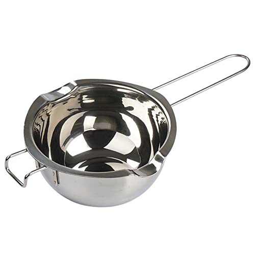 480ML Stainless Steel Double Boiler Universal Melting Pot for Melting Chocolate, Candy, Candle, Soap and Wax(304 Steel)