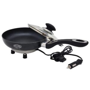 Roadpro RPSL-335 12V Portable Frying Pan Frying Pan Black Small