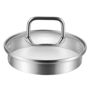 jalz jalz Stainless Steel Saucepan With Glass Lid,Classic Cookware, Sauce Pan,2 Quart for Boiling Milk, Sauce, Gravies, Pasta,Noodles