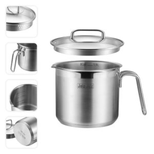 jalz jalz Stainless Steel Saucepan With Glass Lid,Classic Cookware, Sauce Pan,2 Quart for Boiling Milk, Sauce, Gravies, Pasta,Noodles