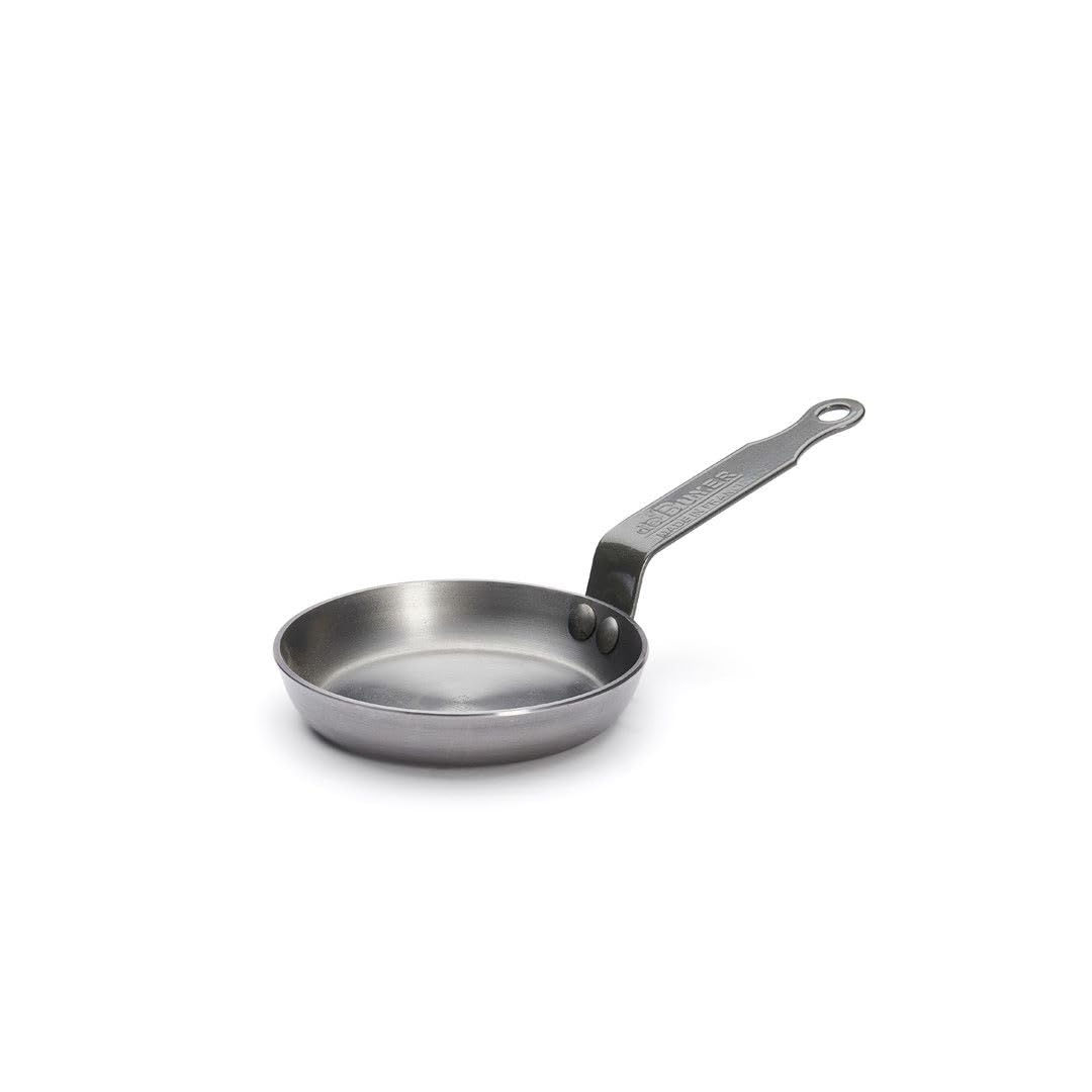 de Buyer MINERAL B Carbon Steel Egg & Pancake Pan - Naturally Nonstick - Made in France