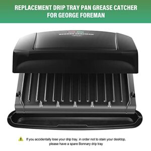 Bonnary Replacement Drip Tray Pan Grease Catcher for George Foreman 14.5"，Easy to Clean Grill Grease Tray Tray for George Foreman Grill Parts