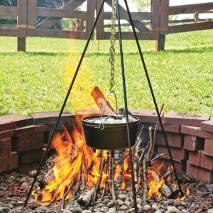 Lodge 3TP2 Camp Dutch Oven Tripod, 43.5-Inch,Black