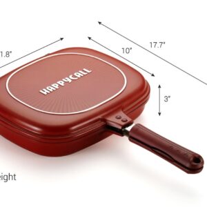 Happycall Jumbo Grill Double Pan Red