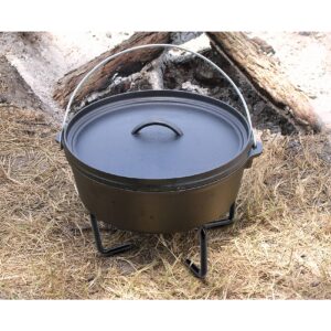 Stanbroil Cast Iron Camp Dutch Oven Lid Stand, 4-in-1 Folding Pot Stand/Camp Dutch Oven Tool for Campfire Cooking