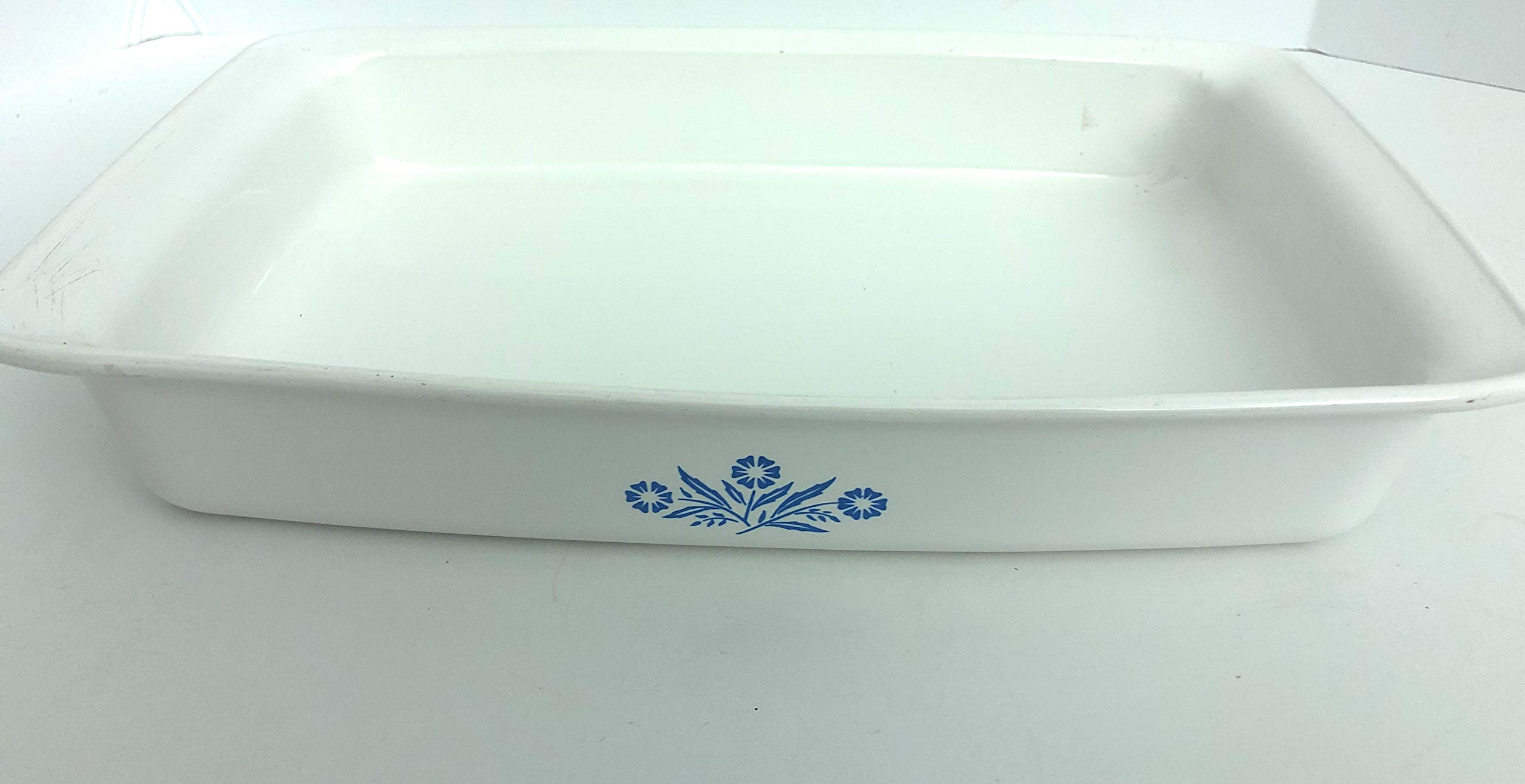 Corning Ware Blue Cornflower Roaster, Lasagna Pan 12' x 7 1/2" x 2" - P-332