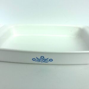 Corning Ware Blue Cornflower Roaster, Lasagna Pan 12' x 7 1/2" x 2" - P-332