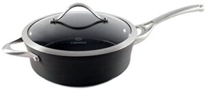 calphalon contemporary nonstick 3-quart saute with glass lid