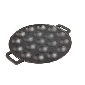 Upstreet Cast Iron Aebleskiver Pan/Ebelskiver Pan/Ideal for poffertjes pan (19 Hole)