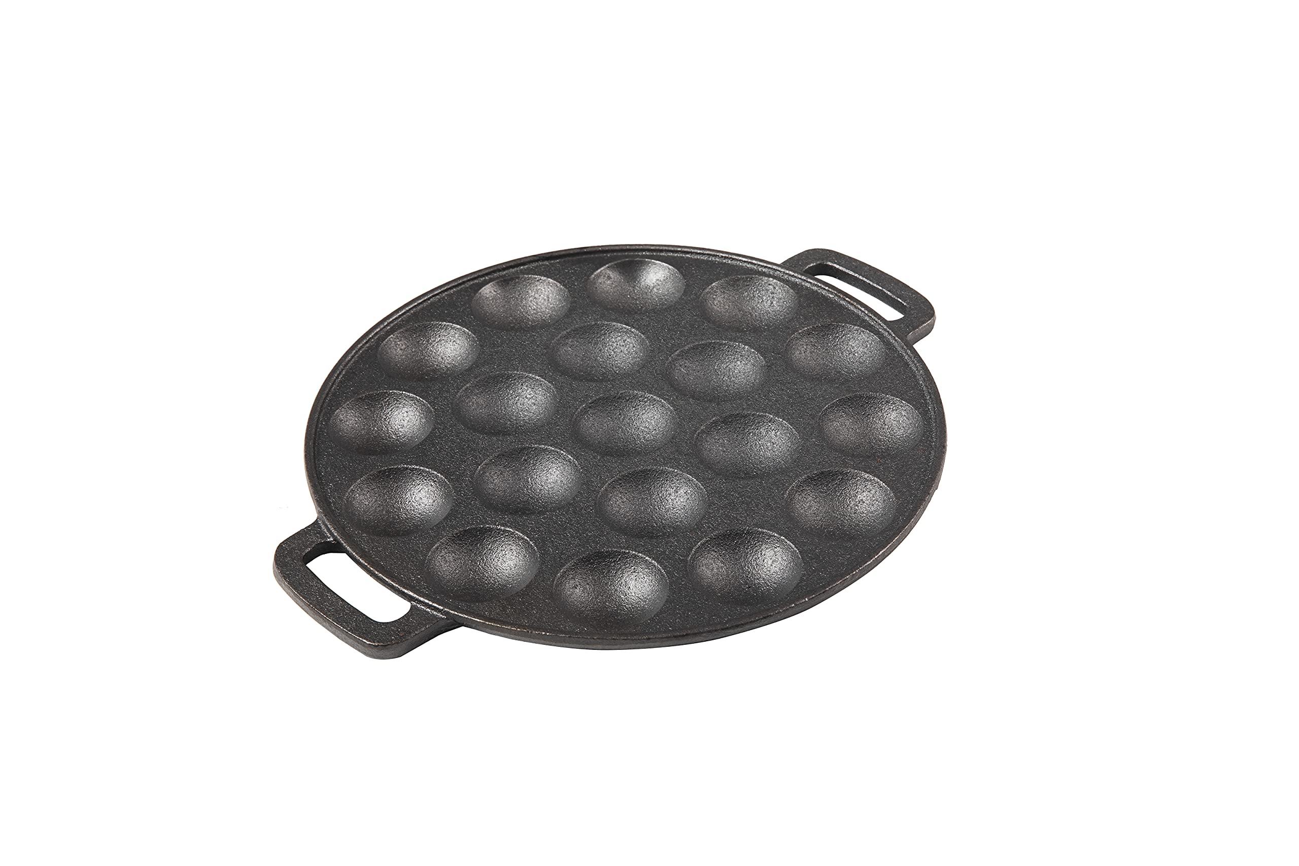 Upstreet Cast Iron Aebleskiver Pan/Ebelskiver Pan/Ideal for poffertjes pan (19 Hole)