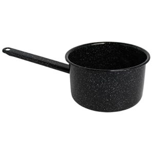 mirro enamel sauce pan, 2 quart, black