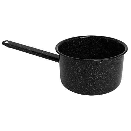 Mirro Enamel Sauce Pan, 2 Quart, Black