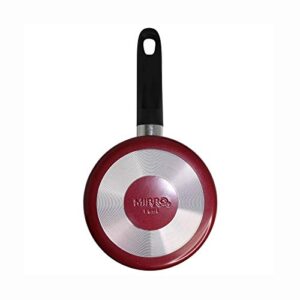 Mirro A79624 Get A Grip Aluminum Nonstick Saucepan with Glass Lid Cookware, 3-Quart, Red