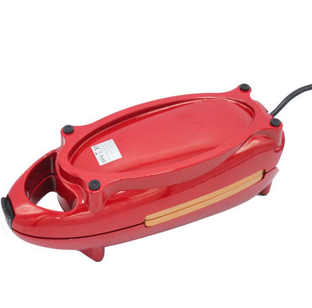 Candora Red Copper 5 Minute Chef Electric Frying Pan Smokeless Nonstick Pan Steak