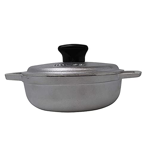 IMUSA USA (12 PACK) 0.7Qt Traditional Colombian Mini Caldero (Dutch Oven) for Cooking and Serving, 0.7 Quart, Silver