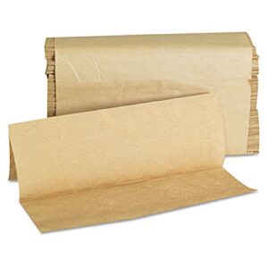 gen 1508 folded paper towels, multifold, 9 x 9 9/20, natural, 250 towels/pk, 16 packs/ct