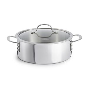 calphalon tri-ply stainless steel cookware, dutch oven, 5-quart