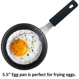 Granitestone Original 10 Nonstick Frying Pan with 5.5" Egg Omelette Pan, Nonstick Skillet Set, No-warp, Mineral-enforced, PFOA-Free, Oven Safe Dishwasher-safe Cookware Set - As Seen On TV