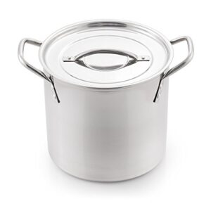 mcsunley medium stainless steel prep n cook stockpot, 6 quart, silver