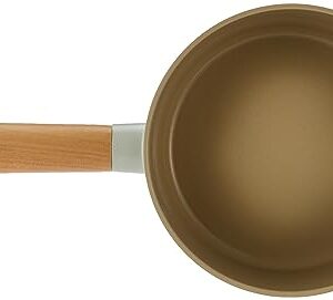 NEOFLAM FIKA Sauce Pan for Stovetops and Induction | Wood Handle and Glass Lid | Made in Korea (7" / 1.7qt)