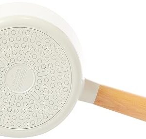 NEOFLAM FIKA Sauce Pan for Stovetops and Induction | Wood Handle and Glass Lid | Made in Korea (7" / 1.7qt)