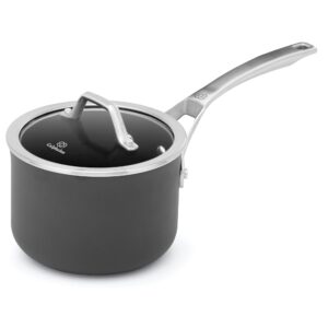 calphalon signature hard-anodized nonstick 2-quart sauce pan with cover, 2 qt