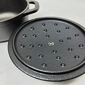 HAWOK Cast Iron Pre-Seasoned Dutch Oven with Trivet…