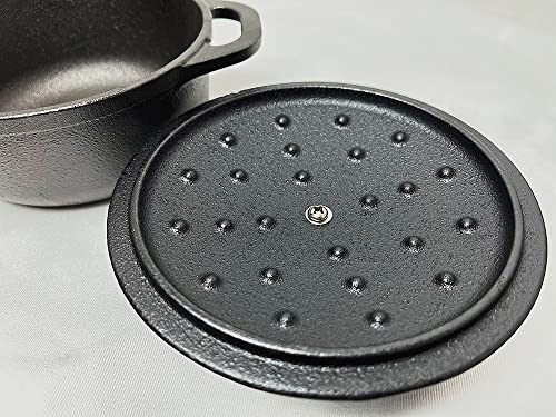 HAWOK Cast Iron Pre-Seasoned Dutch Oven with Trivet…