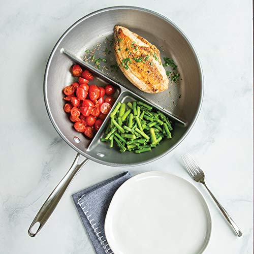 Nordic Ware - 14621 Nordic Ware Divided Sauce Pan, 3-in-1, Silver