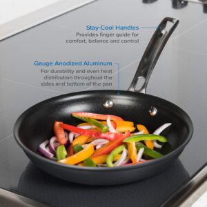 Viking Culinary Hard Anodized Nonstick Fry Pan, 8 inch, Dishwasher, Oven Safe, Works on All Cooktops including Induction