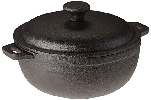 Old Mountain Pre-Seasoned Cast Iron 2 Cup Mini Dutch Oven, 5.25X3.75 inch, Cast Iron