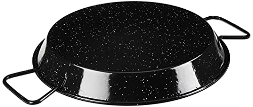 Garcima 12-Inch Enameled Steel Paella Pan, 30cm