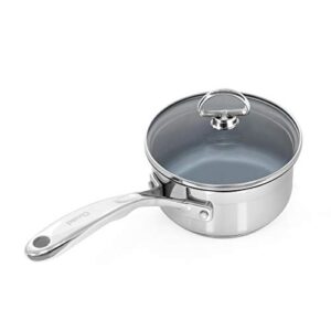 chantal slin35-140c induction 21 steel saucepan, 1 quart, stainless