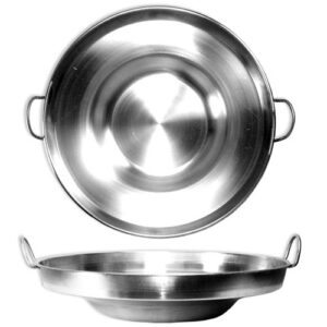 Comal Stainless Steel 22" Acero Inoxidable Concave Outdoors Stir Fry Heavy Duty Comal Para Freir