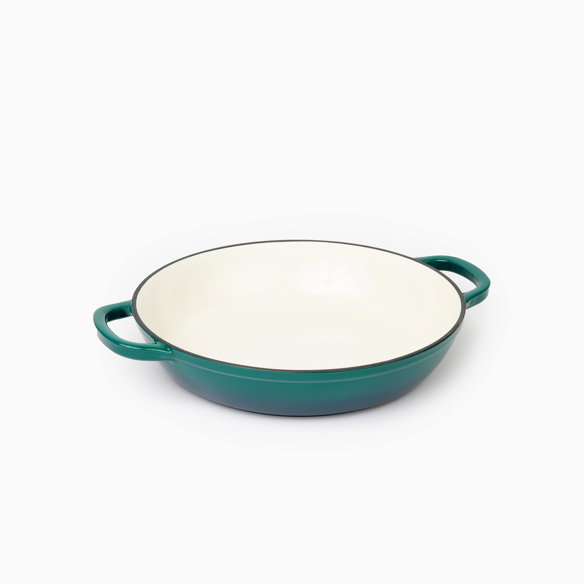 Larder & Vine Enameled Cast Iron Braiser with lid, Cast Iron Casserole Dish | 3.6QT /3.4L (Bondi)